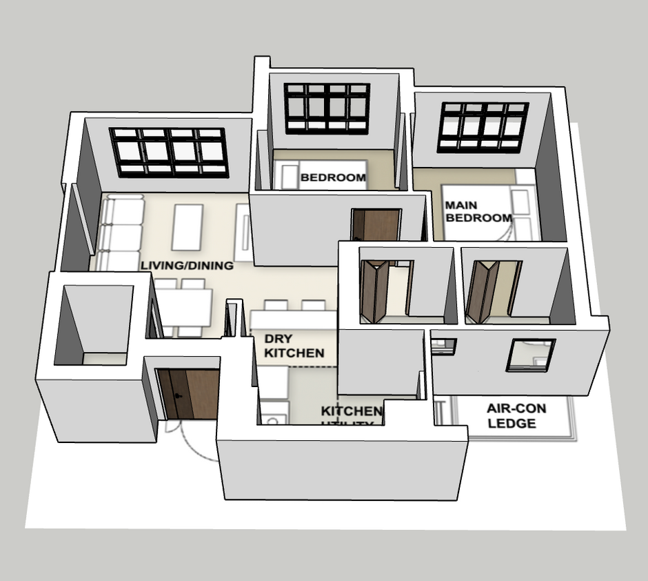 Singapore BTO 3-room 3D models – tagged "HDB 3-room" – BTOmyhome