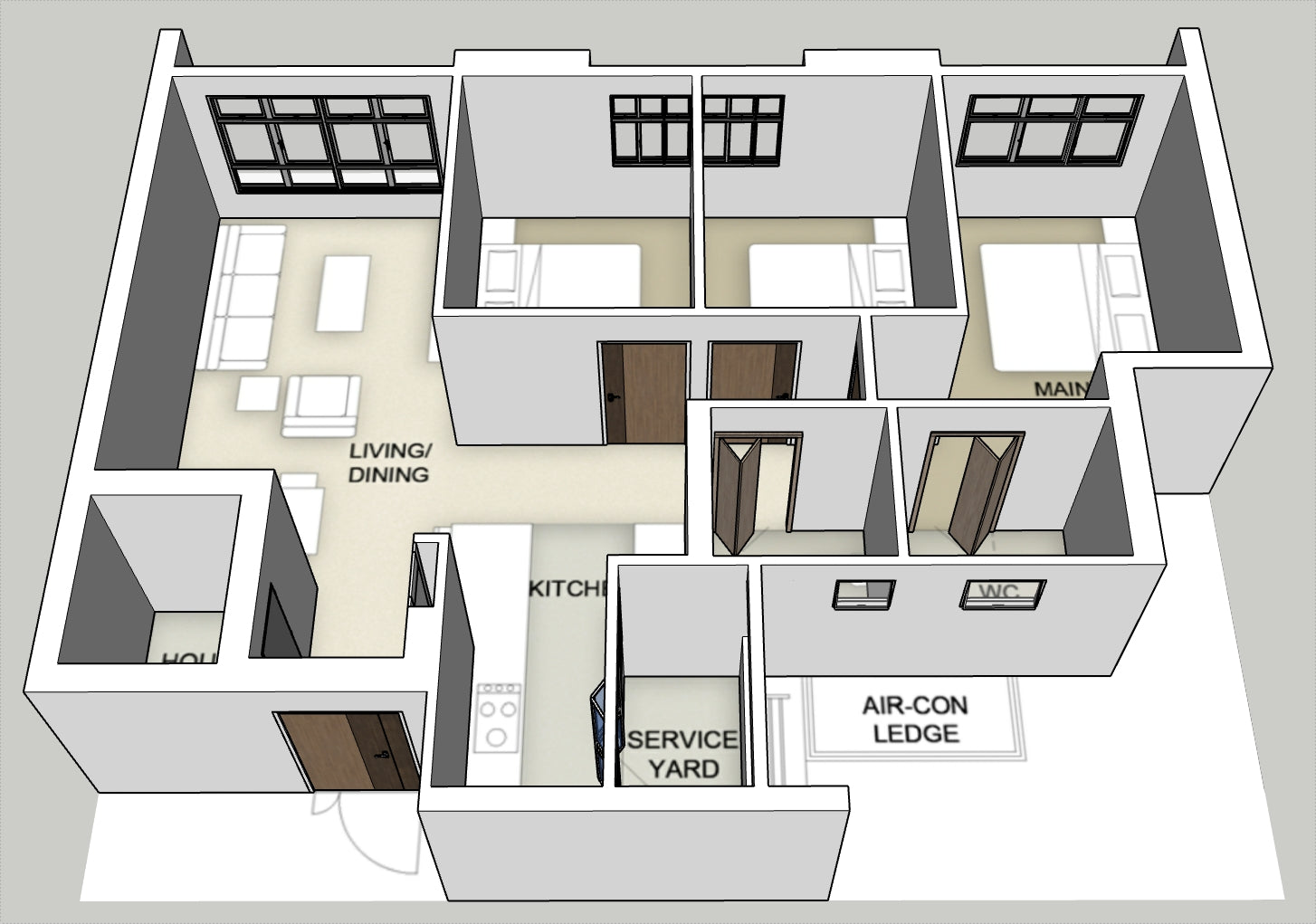 Queen's Arc 4-room – BTOmyhome