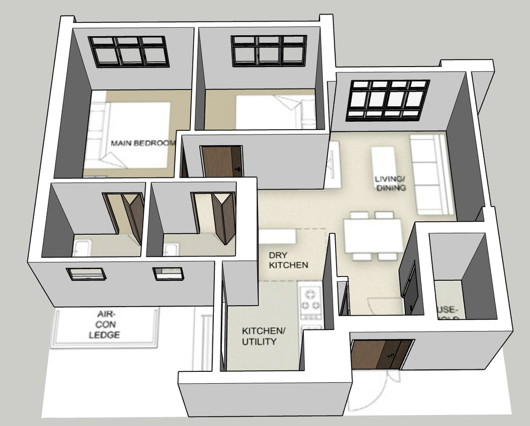Singapore BTO 3-room 3D models – tagged "HDB 3-room" – BTOmyhome