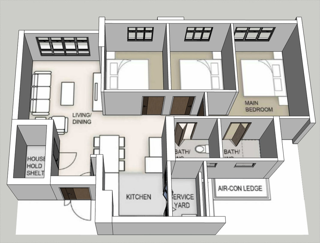 Singapore BTO 4-room 3D models – tagged "HDB 4-room" – BTOmyhome