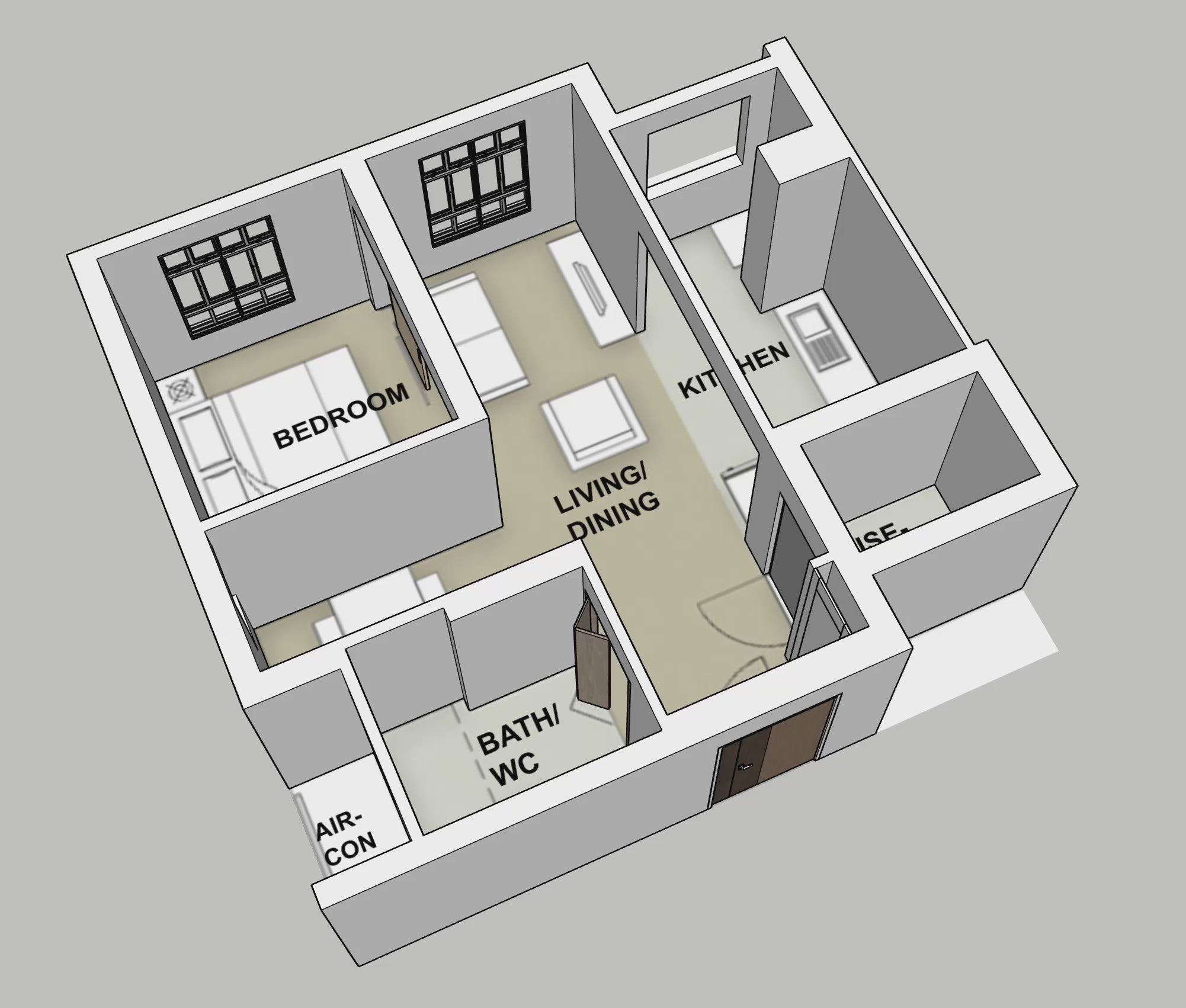 Singapore BTO 2-room 3D models – tagged "HDB 2-room" – BTOmyhome