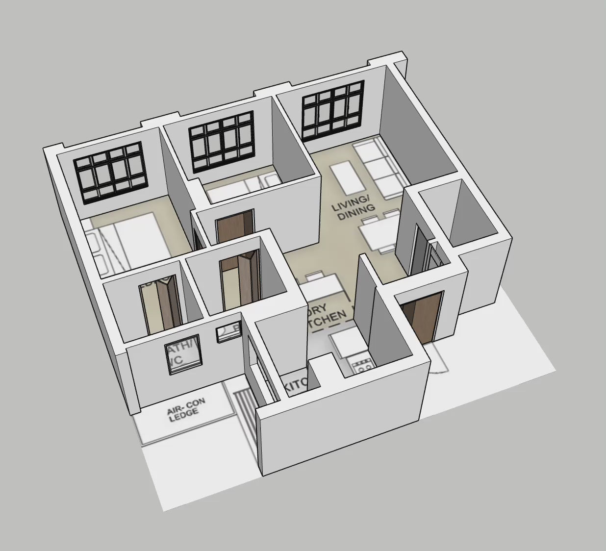 Tanjong Tree Residences @ Hougang 3-room type 1 – BTOmyhome
