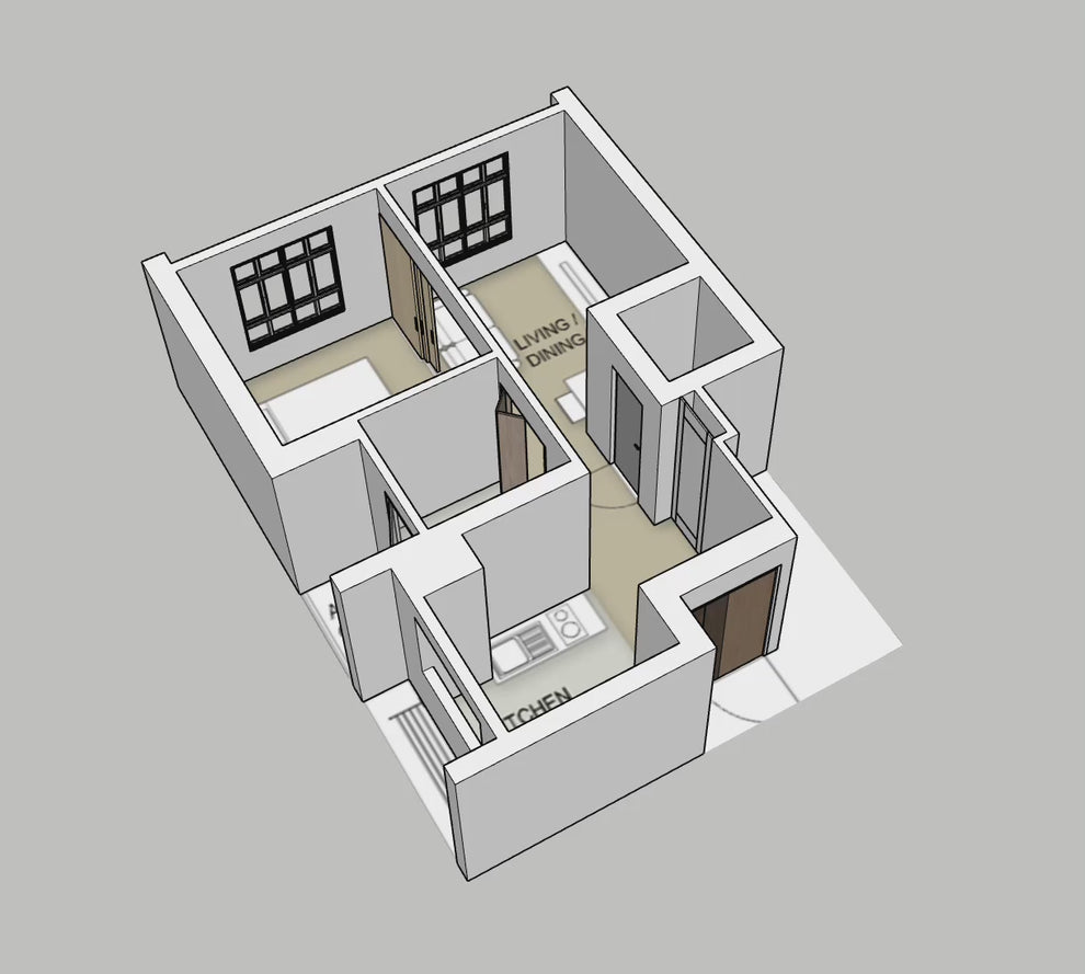 Chencharu Green 2-room type 1 – BTOmyhome