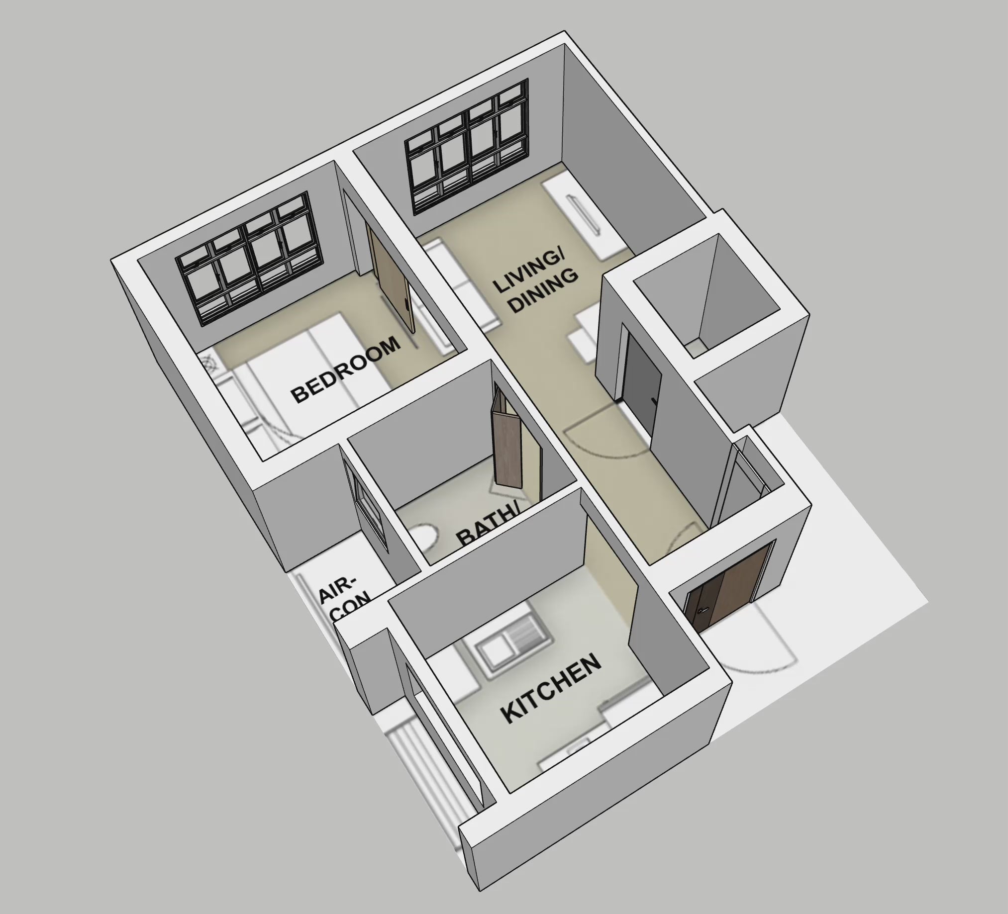 Singapore BTO 2-room 3D models – tagged "HDB 2-room" – BTOmyhome